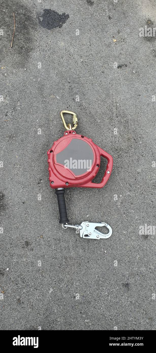 retractable fall arrest system for work at height Stock Photo - Alamy
