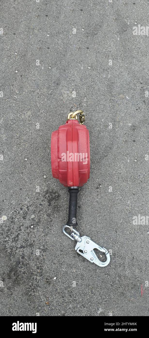retractable fall arrest system for work at height Stock Photo - Alamy