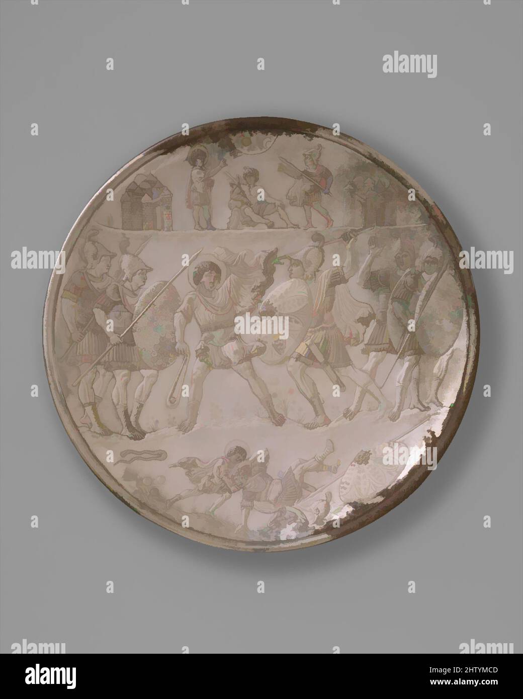 Art inspired by Plate with the Battle of David and Goliath, 629–30 ...