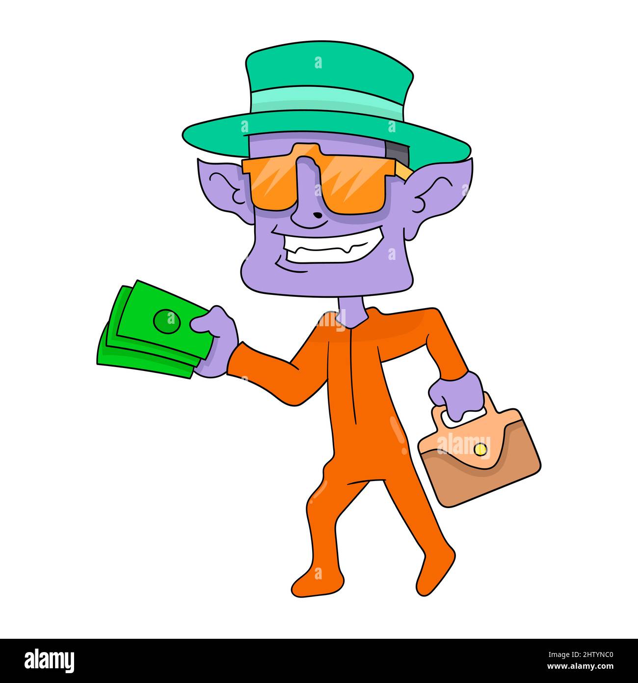 Rich monsters are carrying piles money Stock Vector Image & Art - Alamy