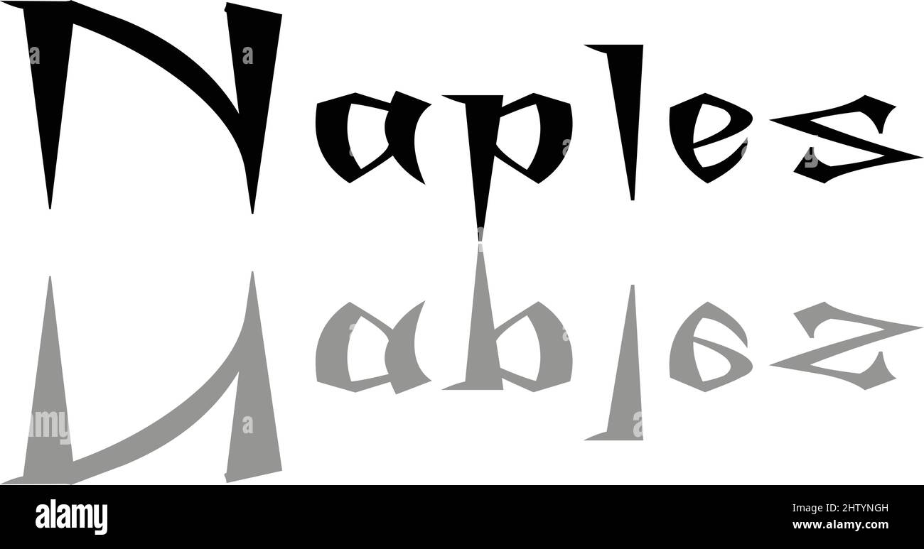Naples name Stock Vector Images - Alamy