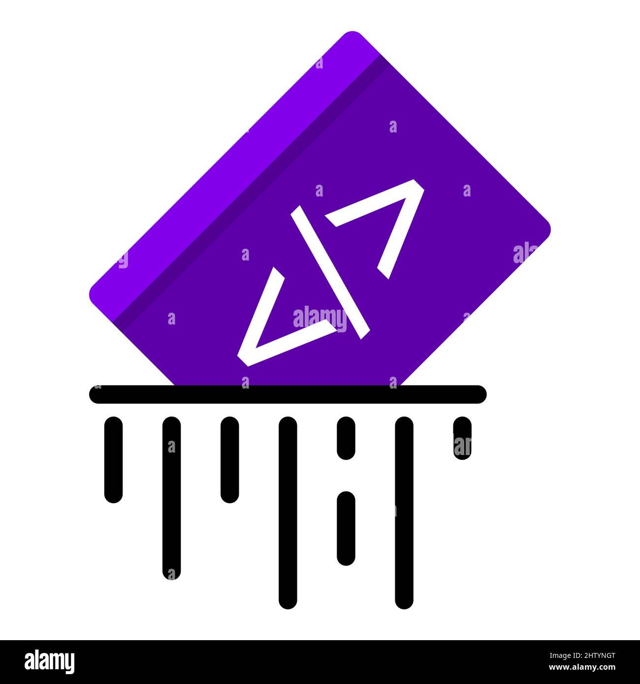 Shredder logo hi-res stock photography and images - Alamy