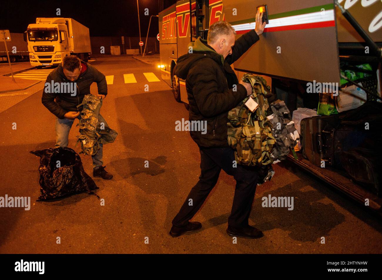 Ostrava, Czech Republic. 02nd Mar, 2022. Petr Gabris handed over ...