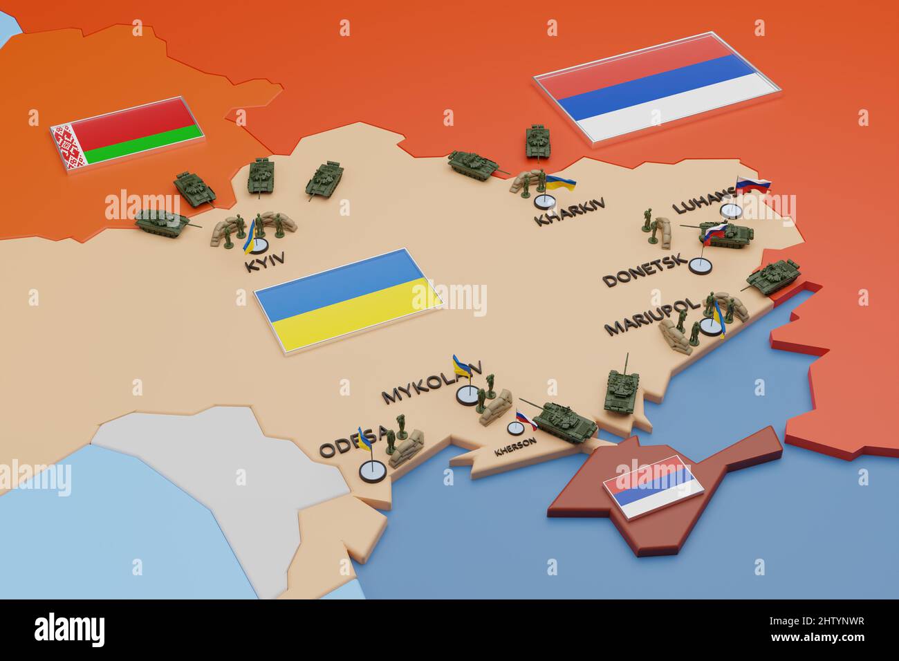 Ukraine Invasion Map High Resolution Stock Photography and Images - Alamy