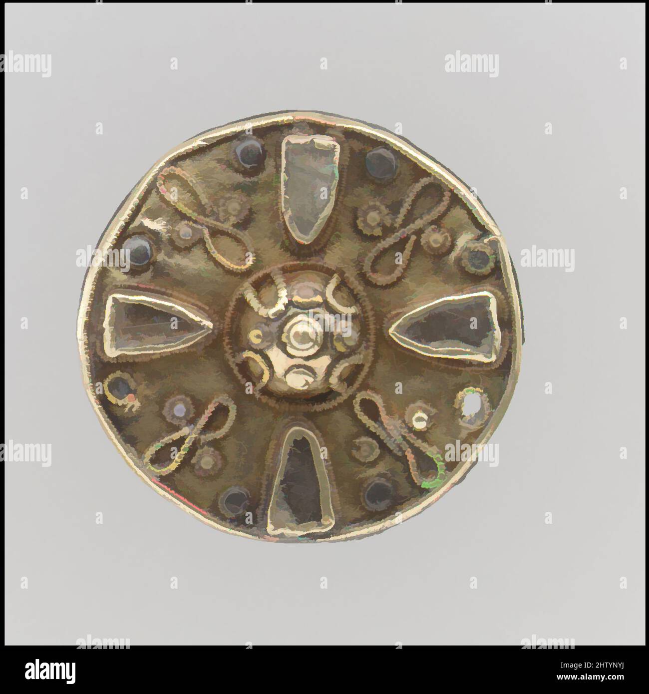 Art inspired by Disk Brooch, first half of the 7th century, Made in ...