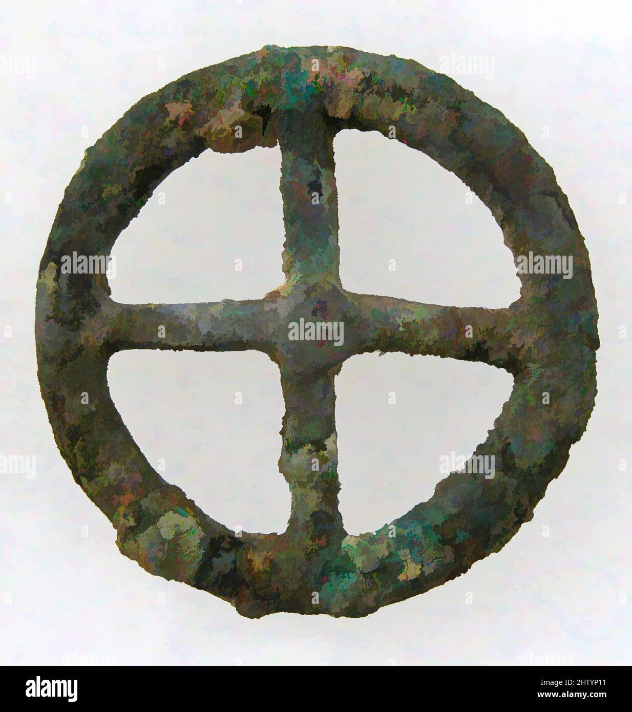 Art inspired by Four-Spoked Votive Wheel, 100–300, Made in Gaul, Roman ...