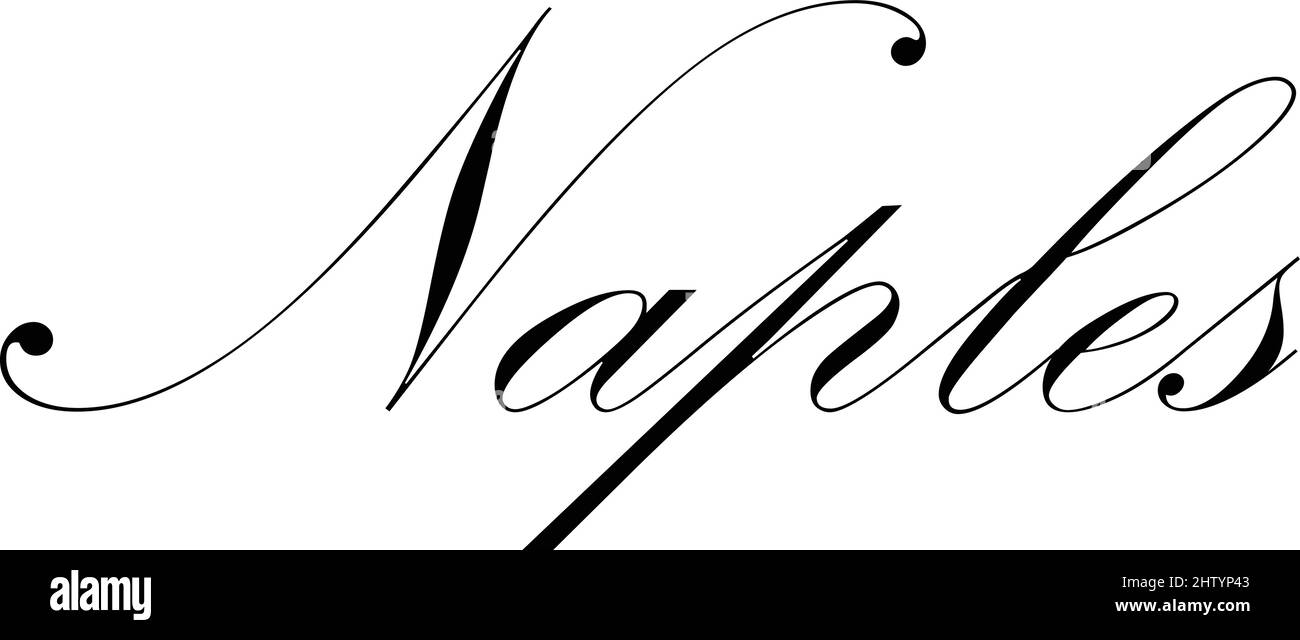 Naples name Stock Vector Images - Alamy