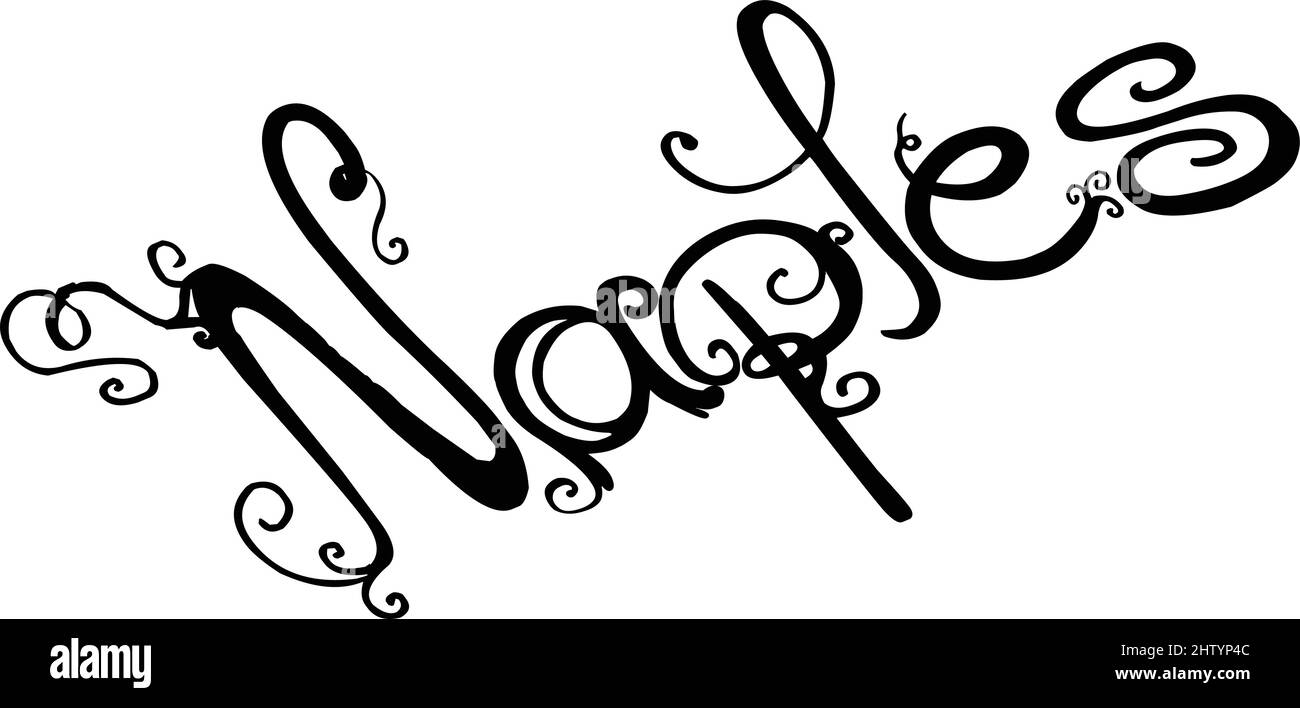 Naples name Stock Vector Images - Alamy