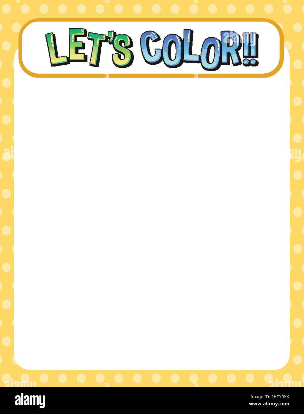 Colour fun border template background illustration Stock Vector Image ...