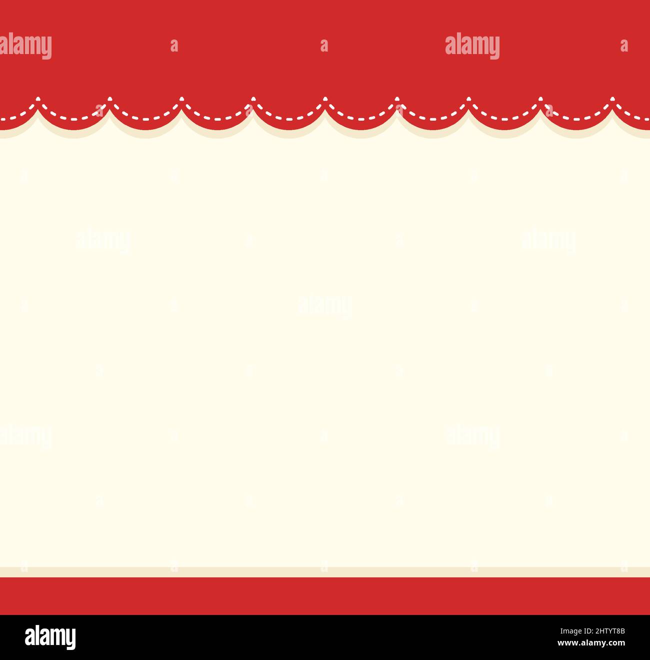Cute blank red color border for worksheet illustration Stock Vector ...