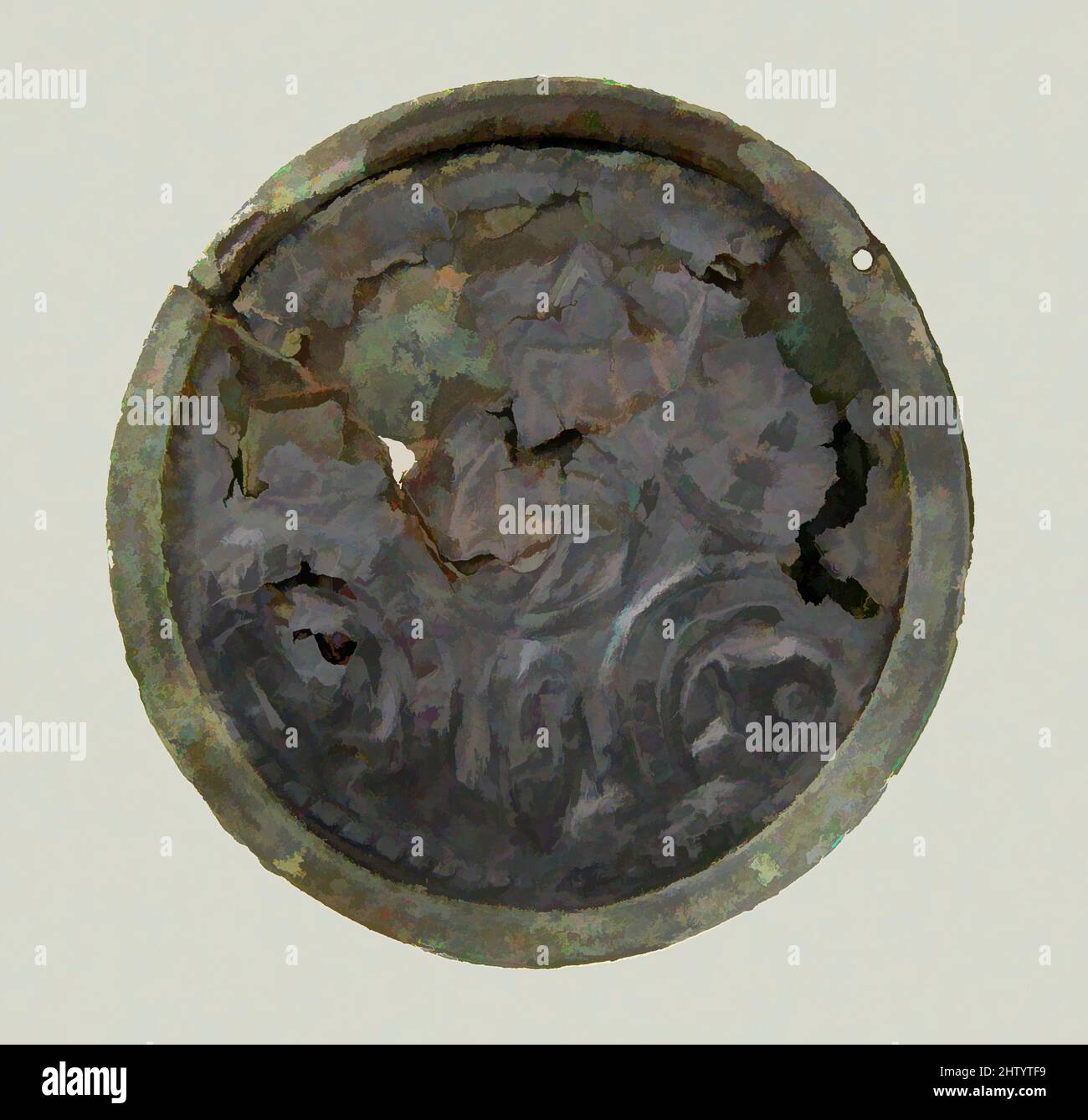 Art inspired by Bracteate, 6th–7th century, Frankish, Silver, copper ...