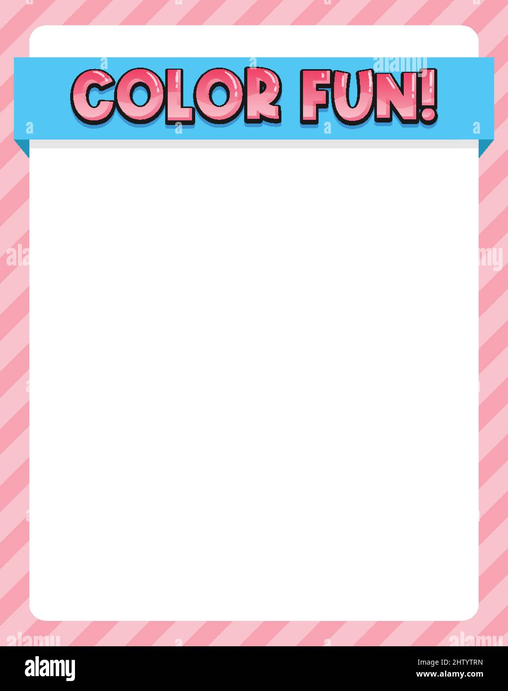 Colour fun border template background illustration Stock Vector Image ...