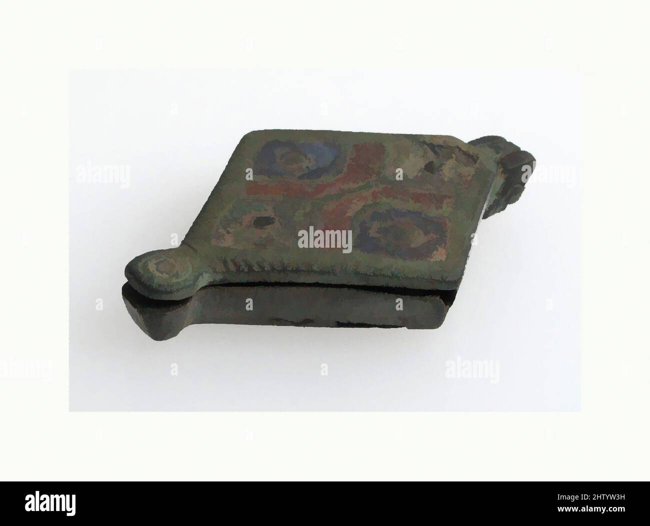 Art inspired by Seal Box, 100–300, Roman, Champlevé enamel, bronze ...