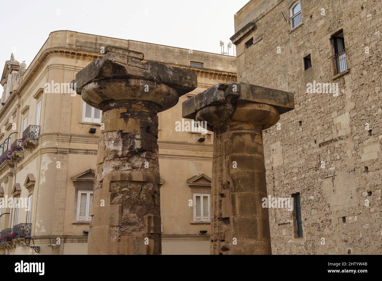 Taranto, Apulia, Italy: exterior of historic buildings Stock Photo - Alamy