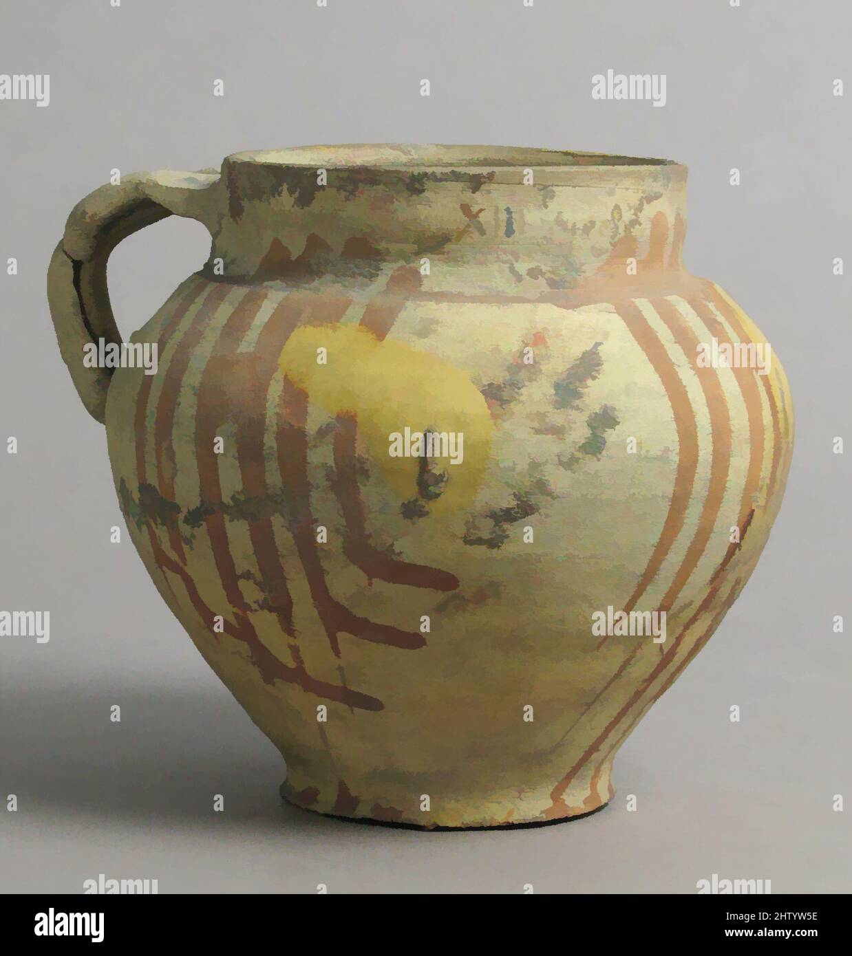 Art inspired by Jar, 1200–1400, French, Earthenware with slip ...