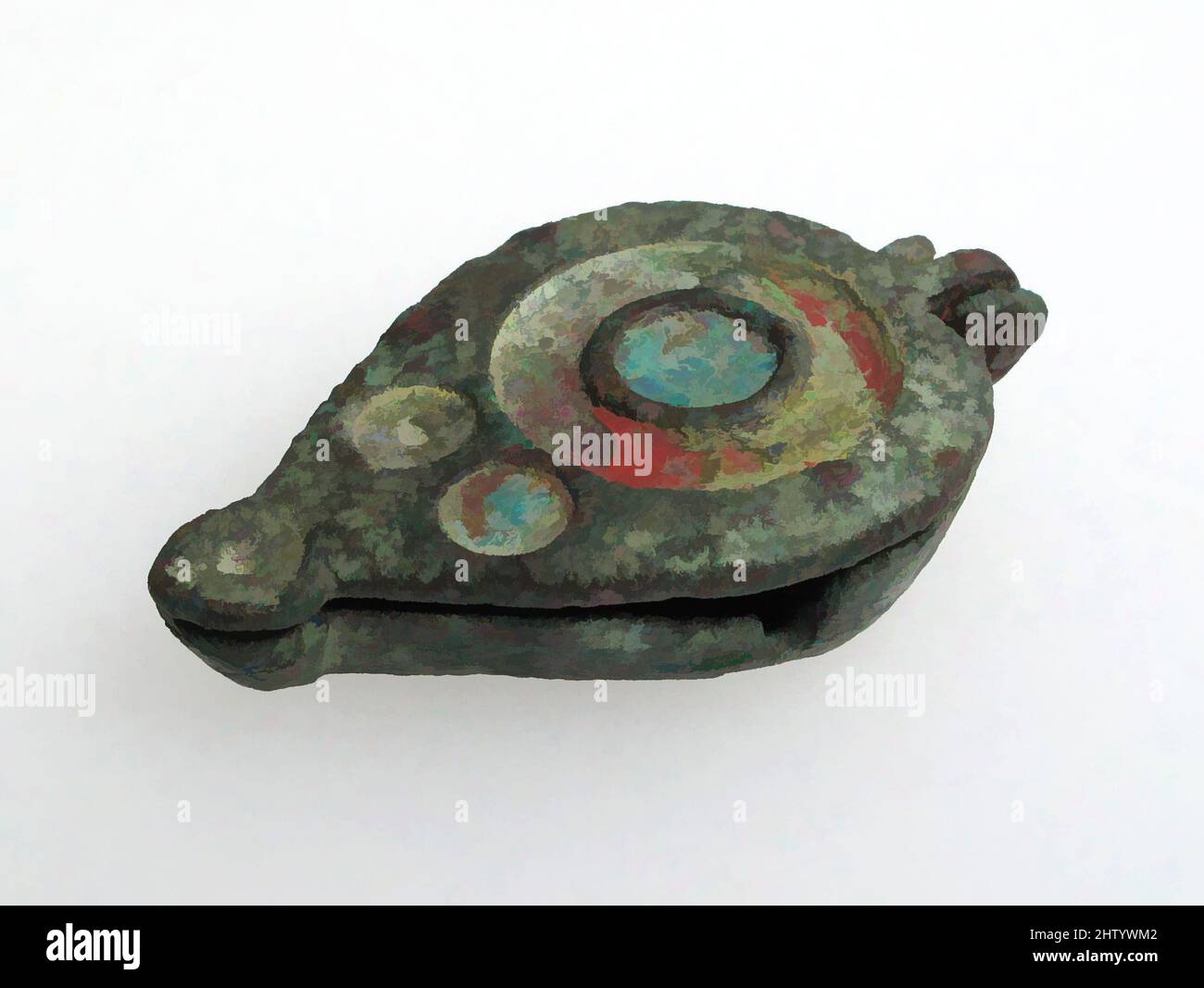 Art inspired by Seal Box, 3rd century, Roman, Champlevé enamel, bronze ...