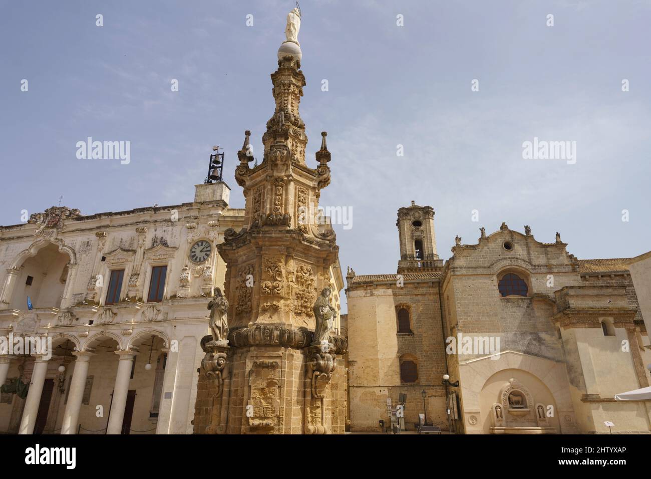 Nardò, historic city in Lecce province, Apulia, Italy. Buildings Stock ...