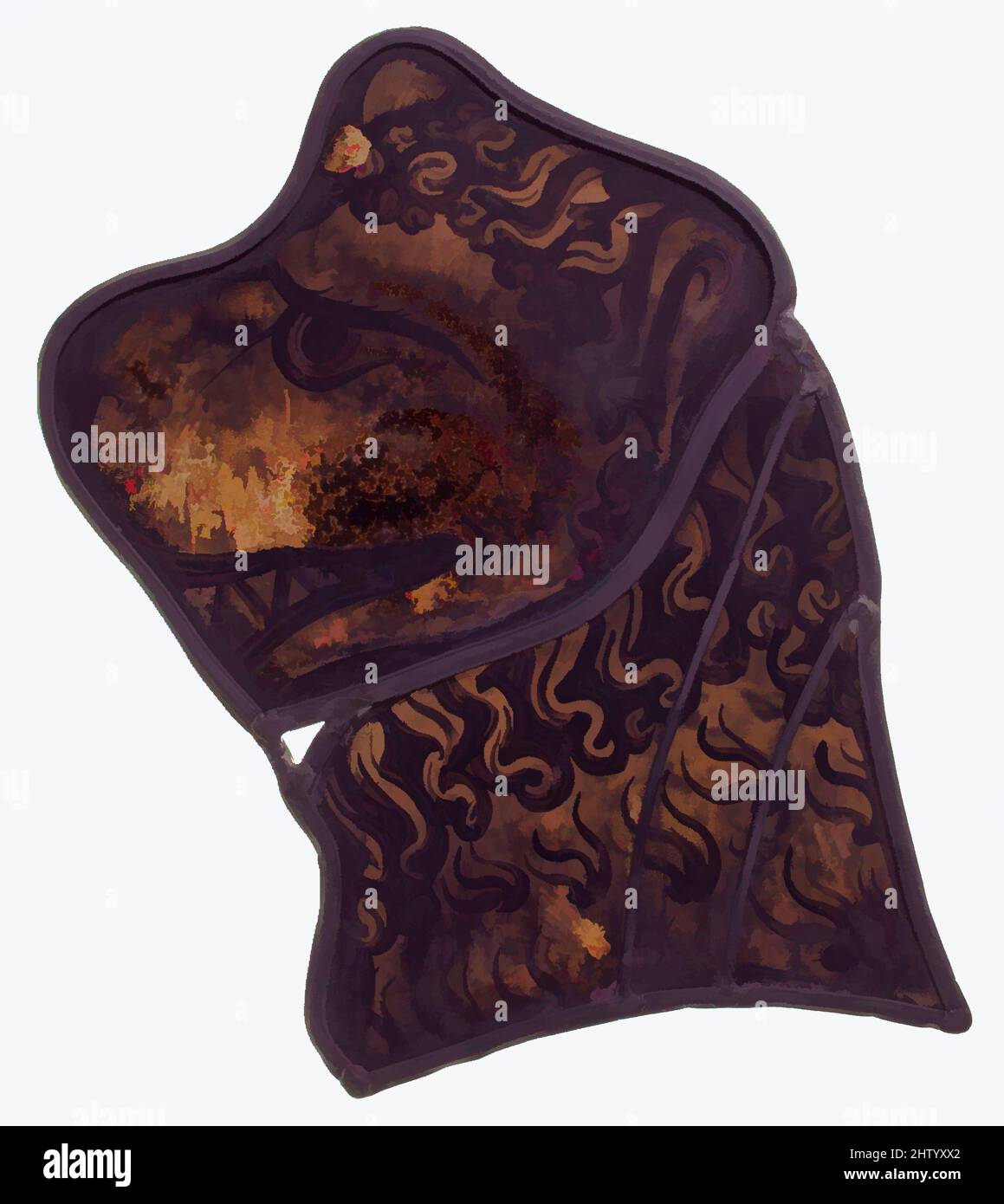 Art inspired by Glass Fragment, 15th century, European, Pot metal glass ...