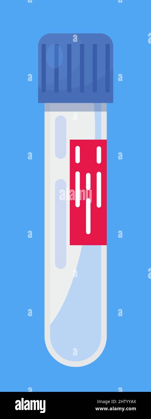 Test tube vector. Chemical, clinic research. Medical laboratory sign ...