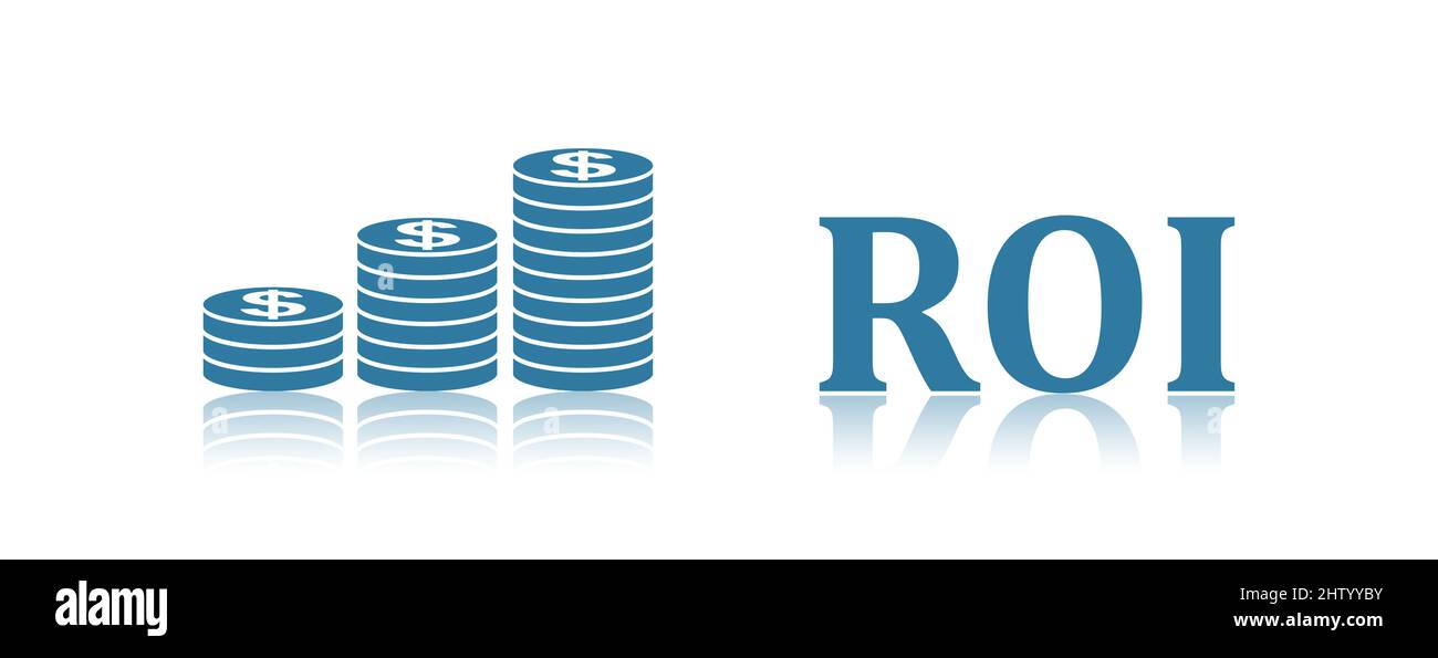 Illustration of a roi concept Stock Photo - Alamy