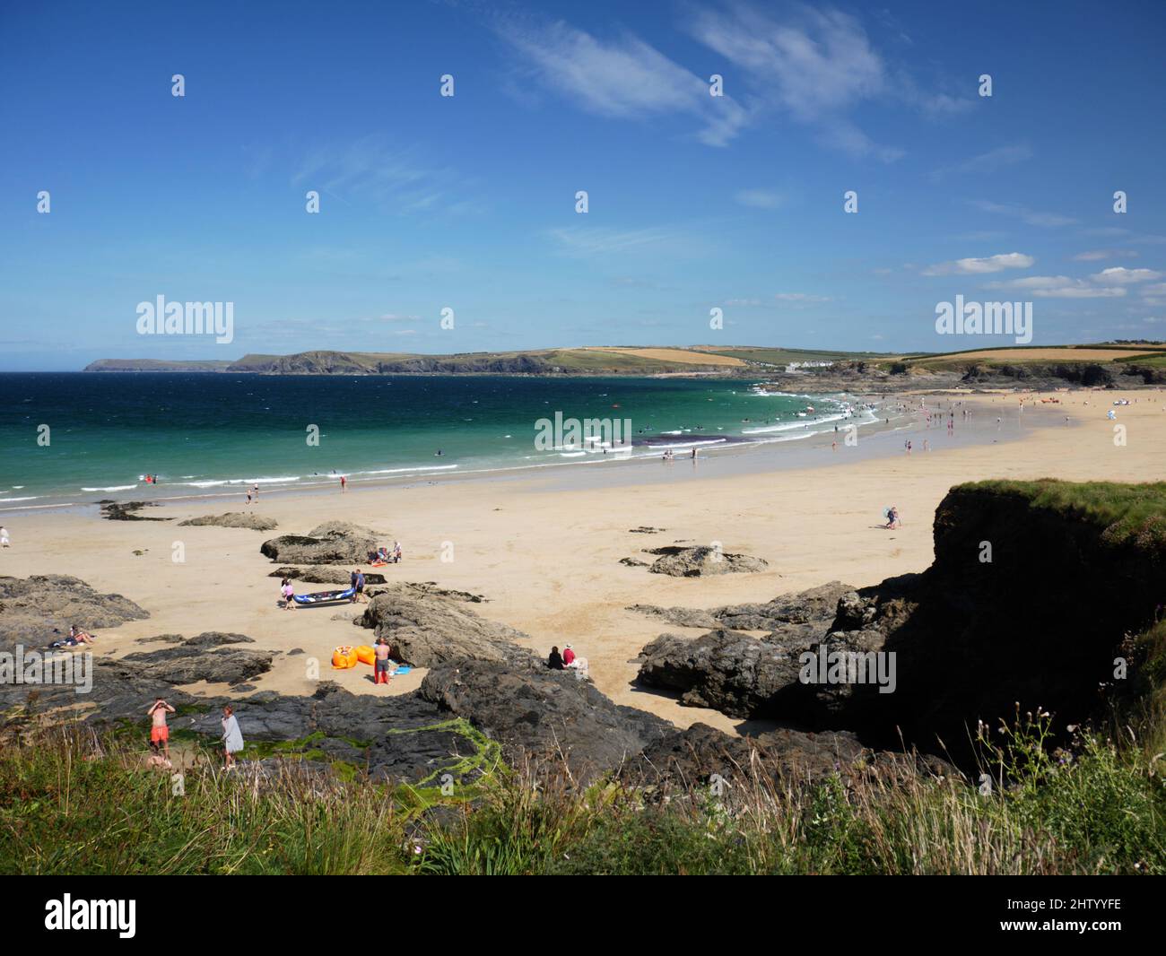 Harlyn Bay, Padstow, Cornwall Stock Photo - Alamy