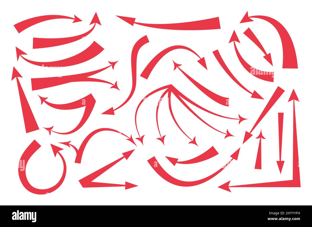 Red arrow set vector. Arrows signs for military map. ursor of troop ...