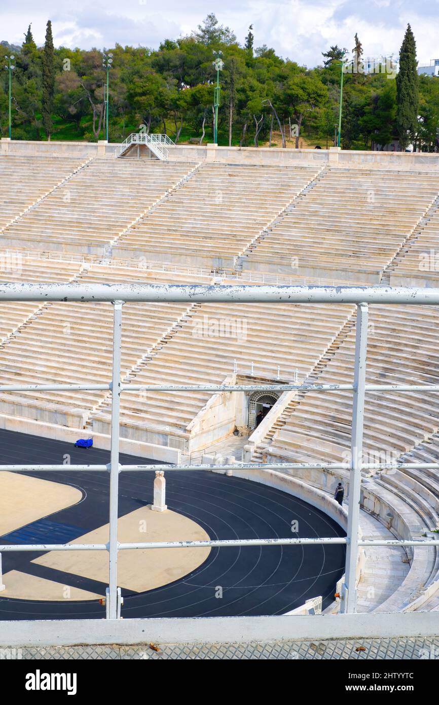 Panathenaic stadium in Athens, Greece (hosted the first modern Olympic ...