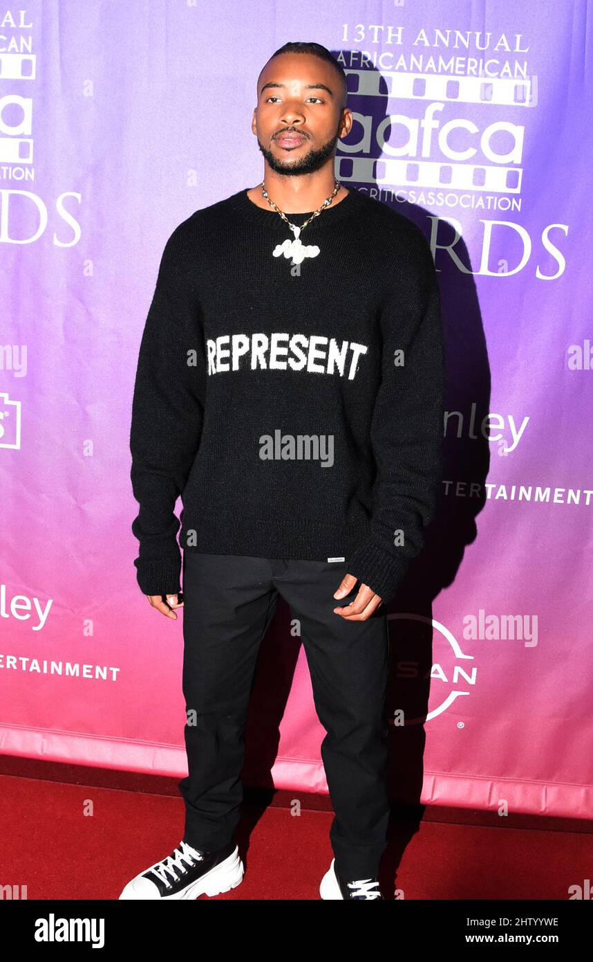Los Angeles, California, USA. 2nd Mar, 2022. Actor/singer Algee Smith ...