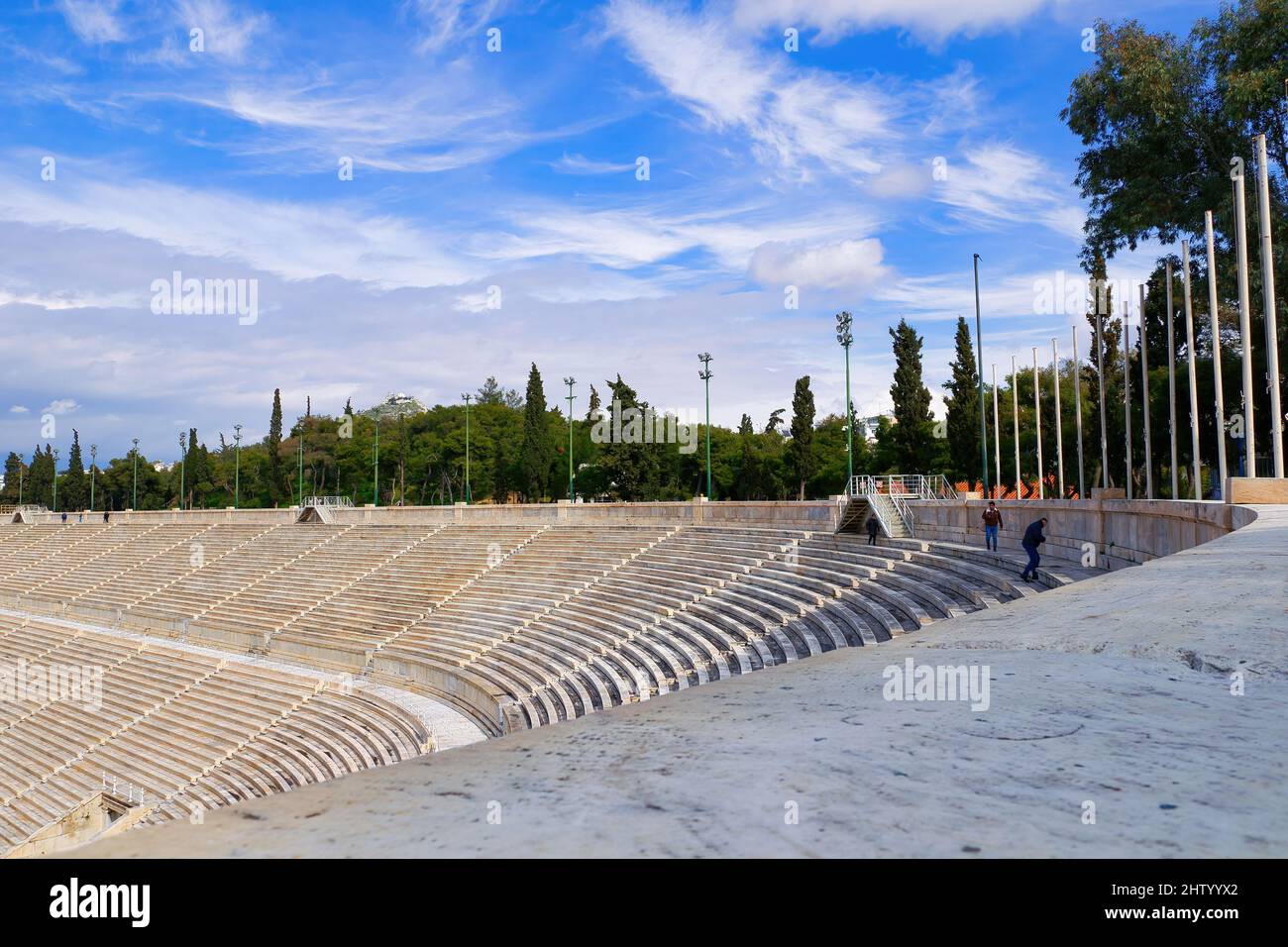 Panathenaic stadium in Athens, Greece (hosted the first modern Olympic ...