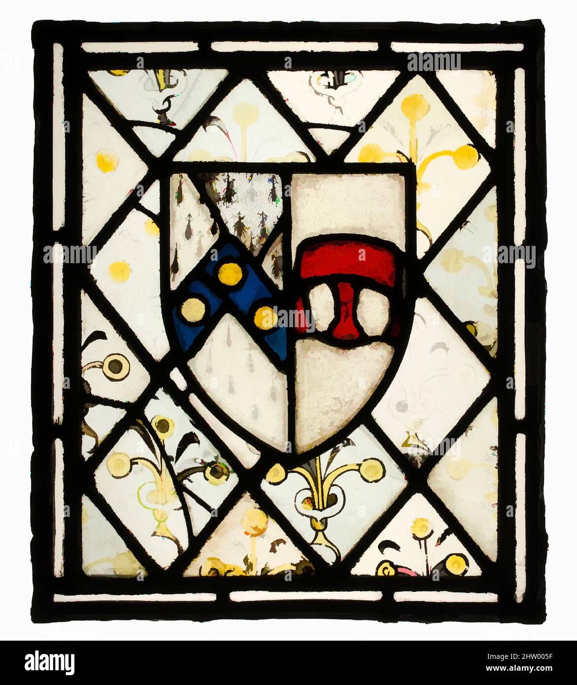 Art inspired by Panel with Heraldic Shield of Johnson, ca. 1500 ...