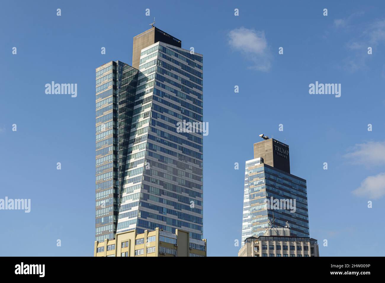 ISTANBUL, TURKEY - OCTOBER 30, 2021: Trump Towers, which is located in ...
