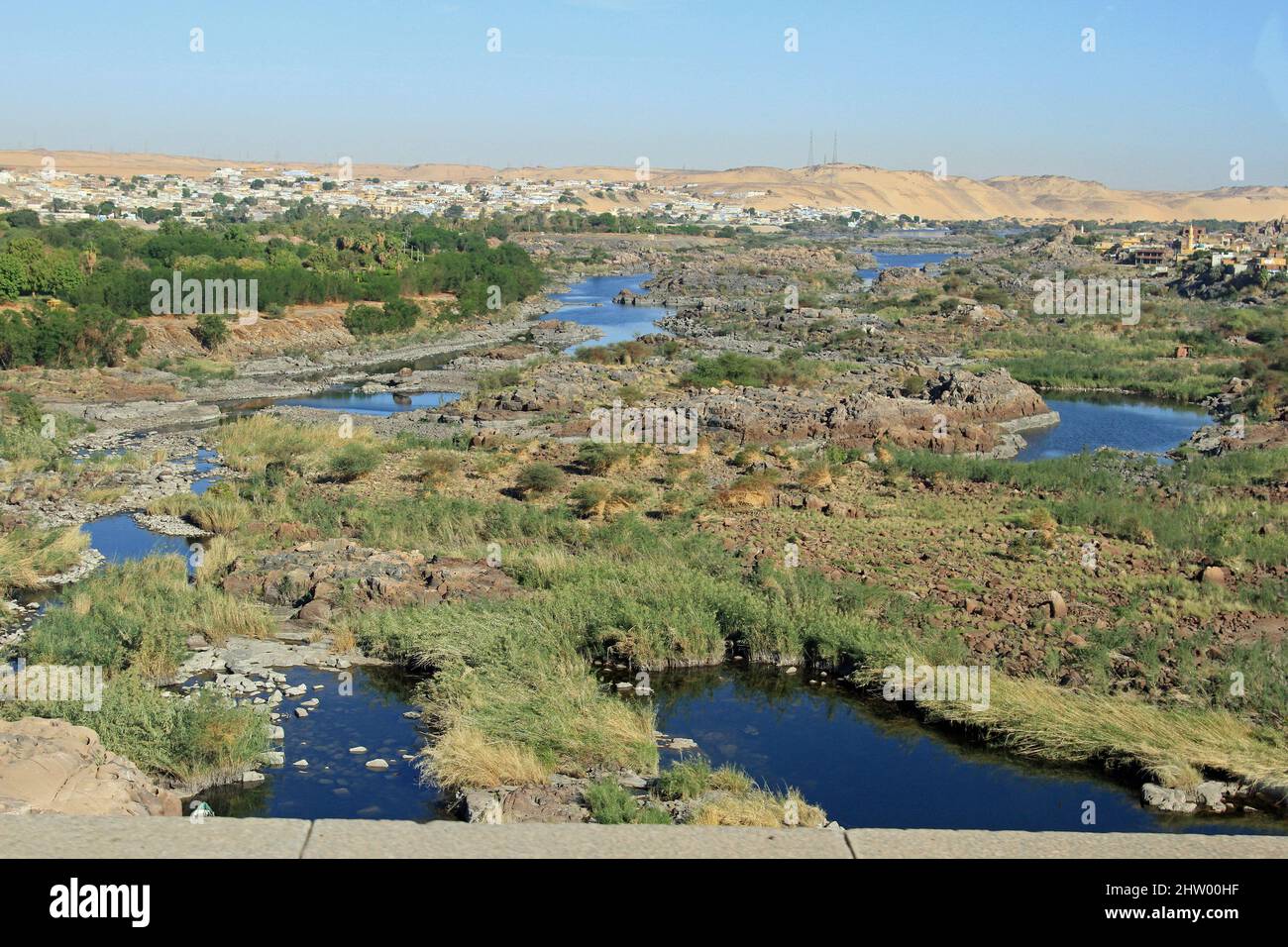 Aswan Dam area, River Nile, Aswan, Egypt Stock Photo - Alamy