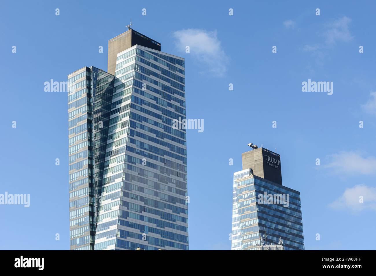ISTANBUL, TURKEY - OCTOBER 30, 2021: Trump Towers, which is located in ...