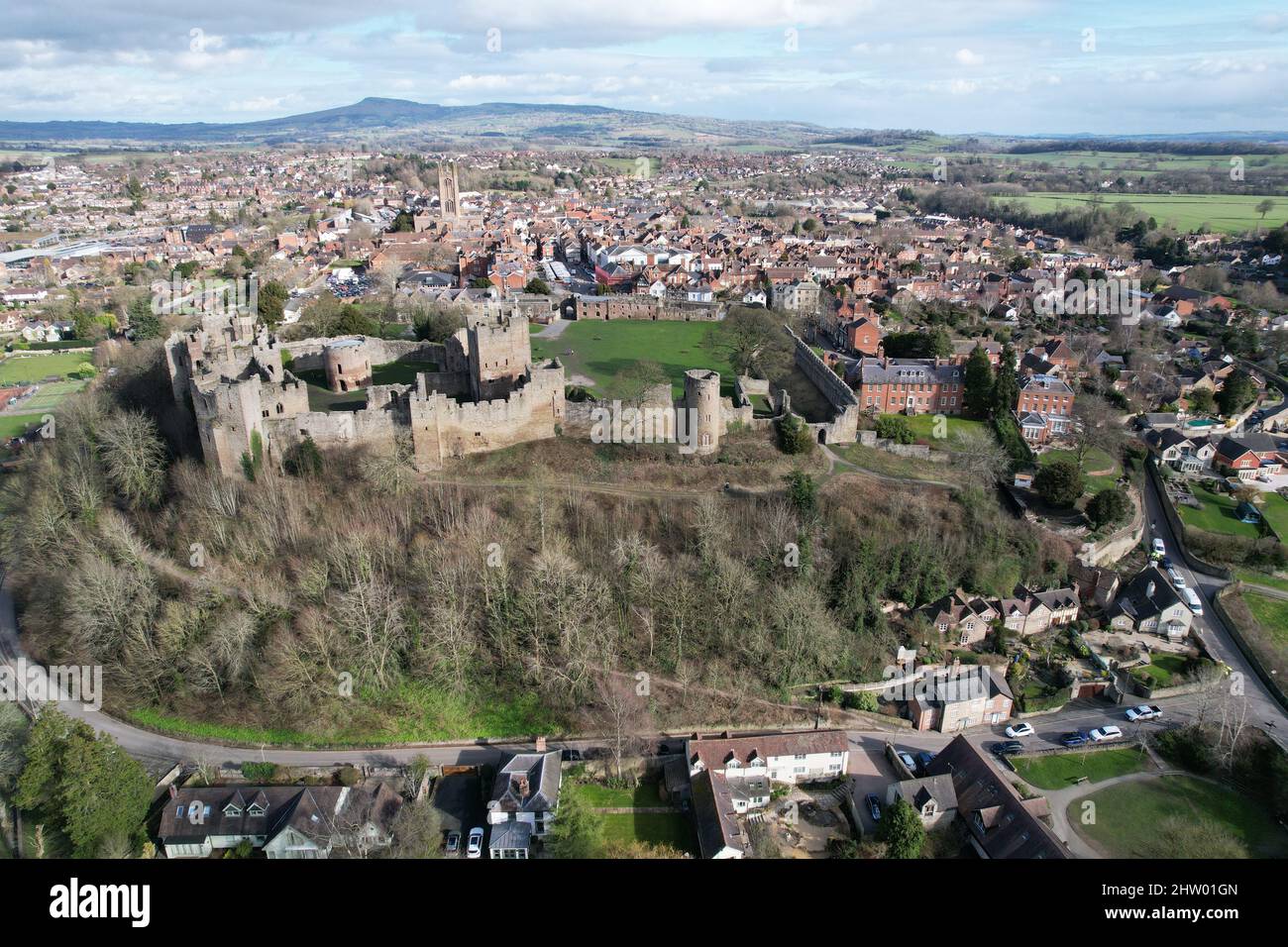 Aerial view of ludlow hi-res stock photography and images - Alamy