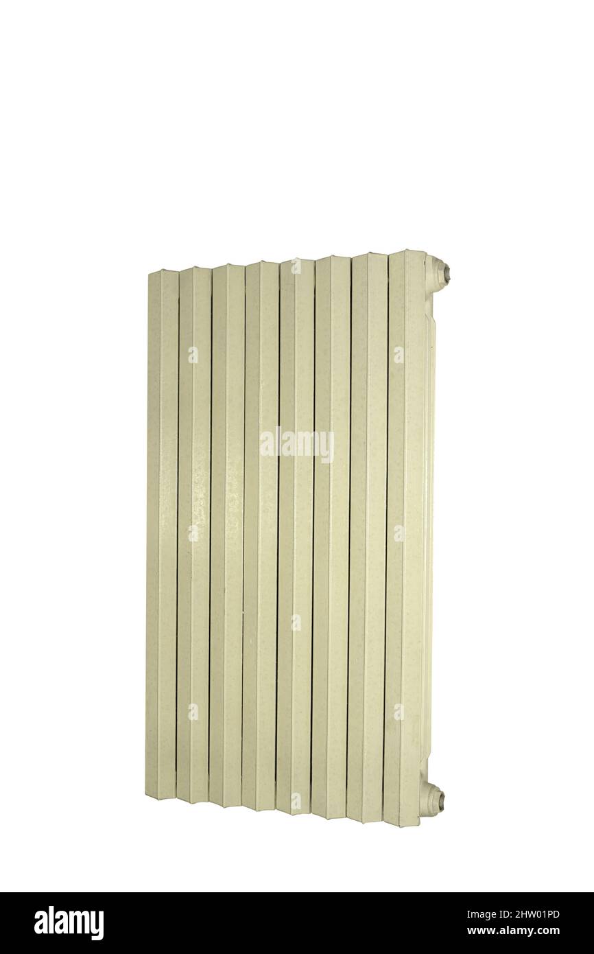 Cast iron radiator isolated on a white background Stock Photo - Alamy