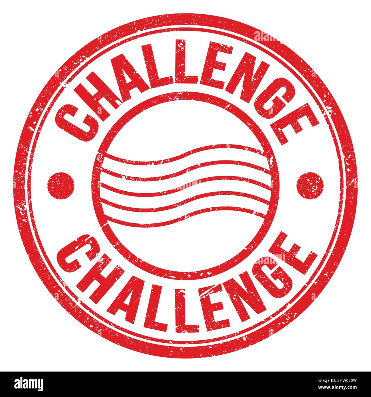 CHALLENGE word written on red round postal stamp sign Stock Photo - Alamy
