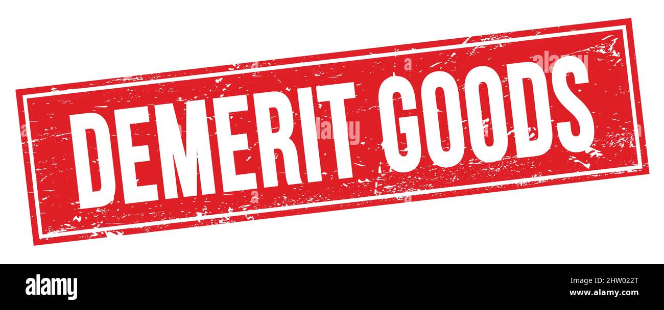 Demerit goods hi-res stock photography and images - Alamy