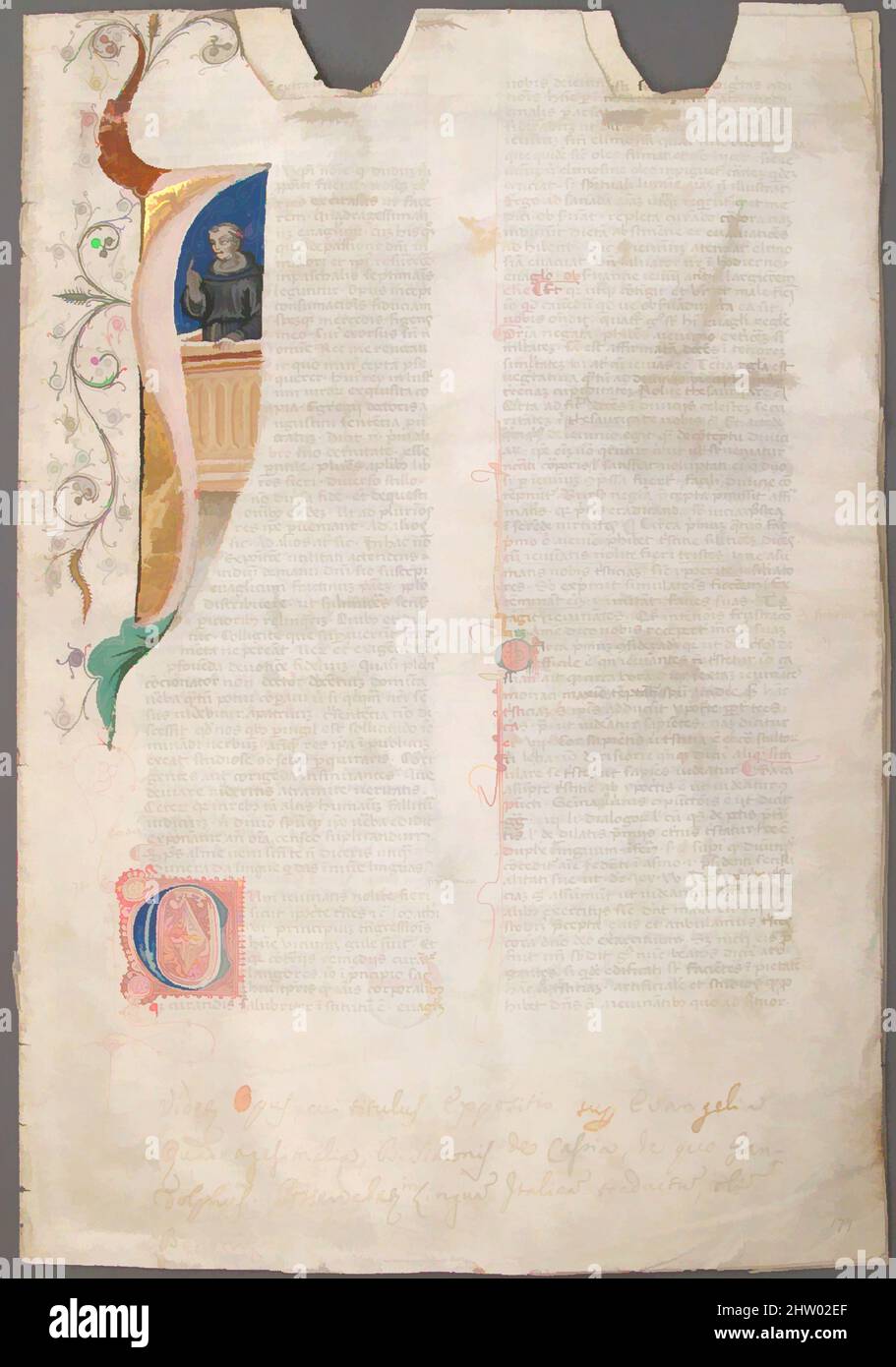Art inspired by Manuscript Leaf, 14th century, Made in Bologna ...