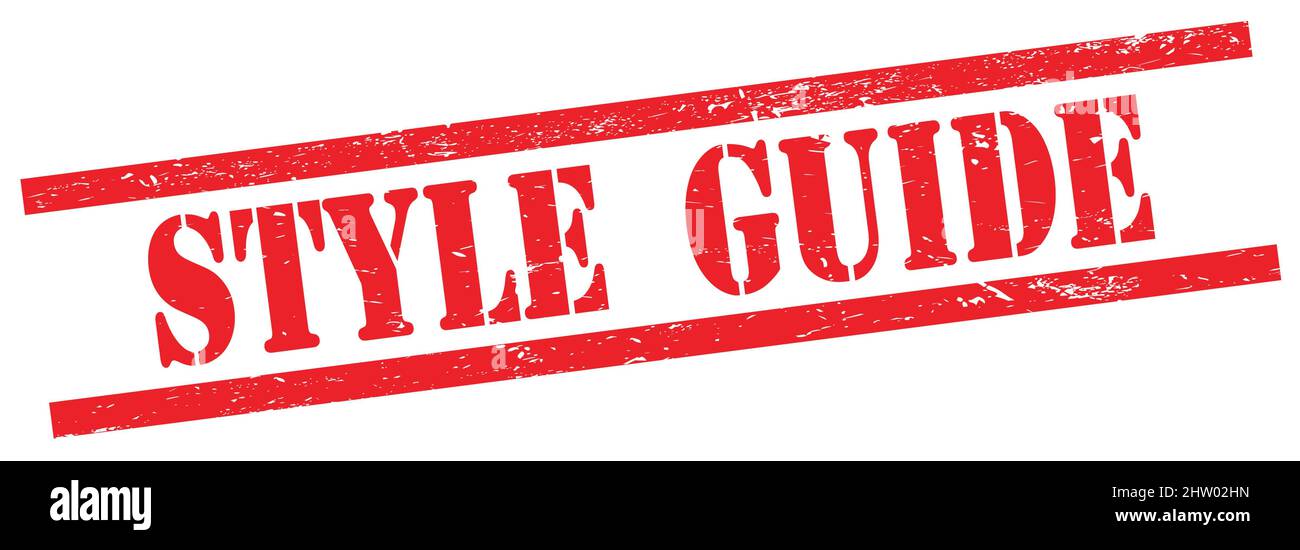 Style guide stamp hi-res stock photography and images - Alamy