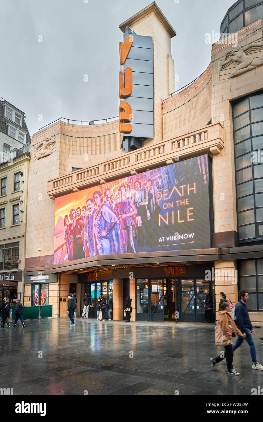 'death on the nile' at the Vue cinema, Westminster, London, England ...