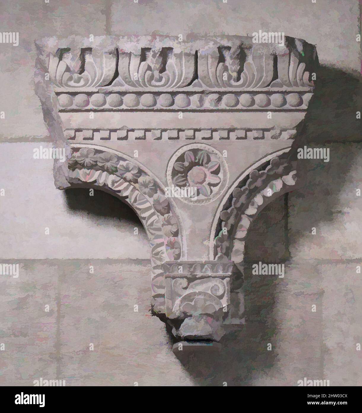 Art inspired by Spandrel, ca. 1120–30, French, Marble, 25 1/2 x 23 1/2 ...