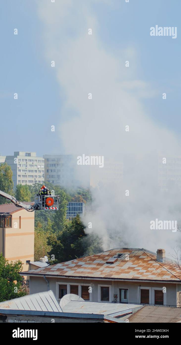 Firefighting platform truck hi-res stock photography and images - Alamy