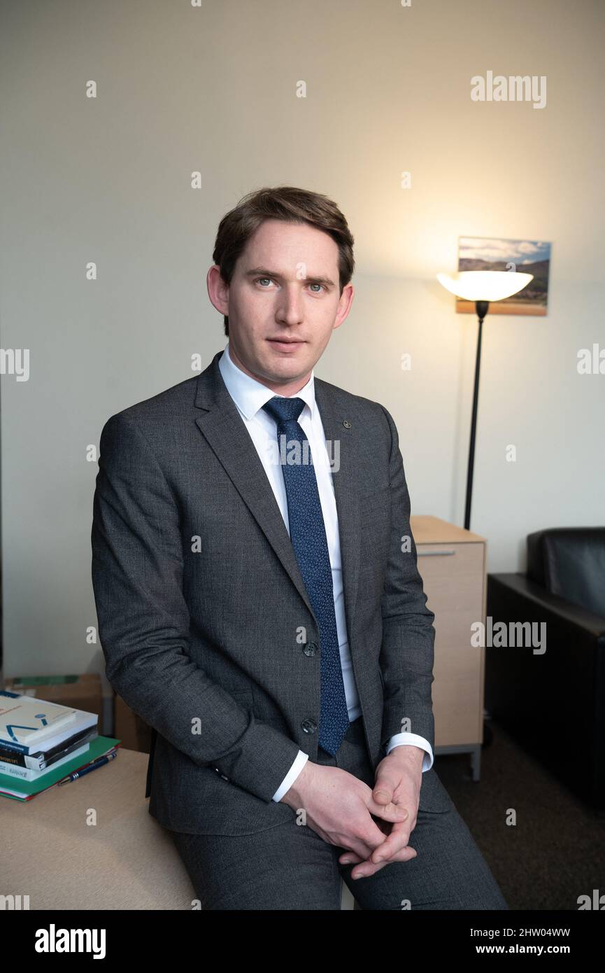 Deputy of the group Les Republicains, Raphael Schellenberger poses in ...