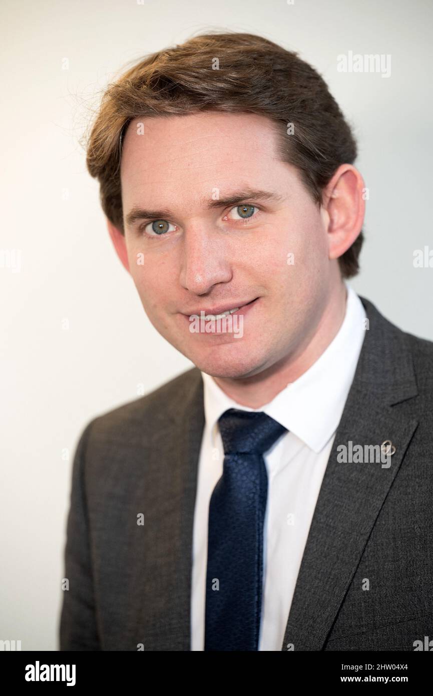 Deputy of the group Les Republicains, Raphael Schellenberger poses in ...