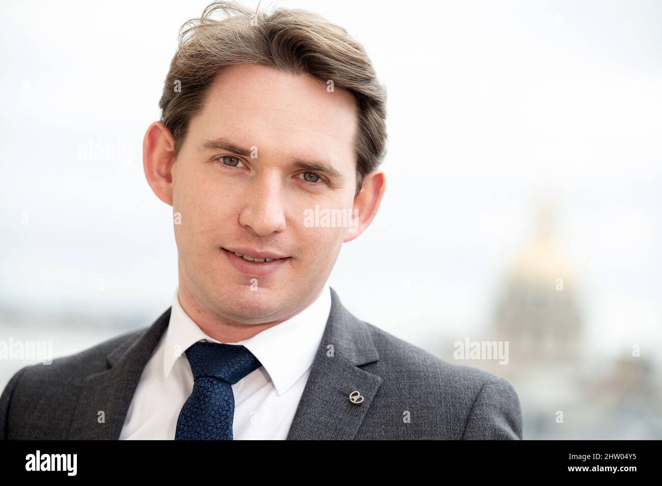 Deputy of the group Les Republicains, Raphael Schellenberger poses in ...