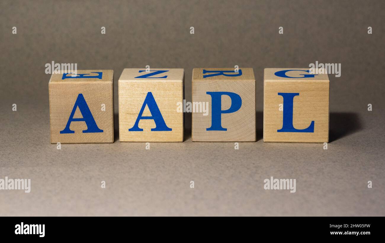 Stock symbol aapl hi-res stock photography and images - Alamy