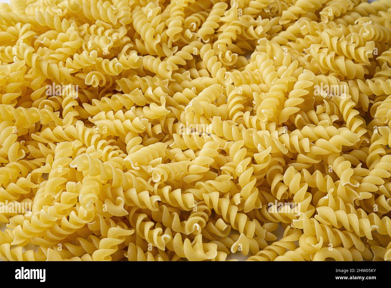 Raw fusilli spiral spaghetti pasta hi-res stock photography and images ...