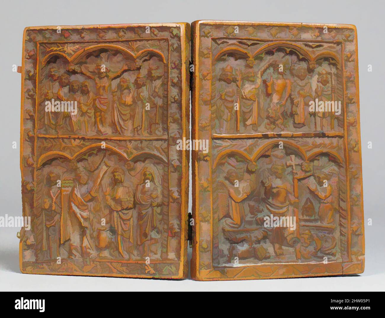 Art inspired by Writing Tablet, 14th century, British, Boxwood, H. 11.5 ...