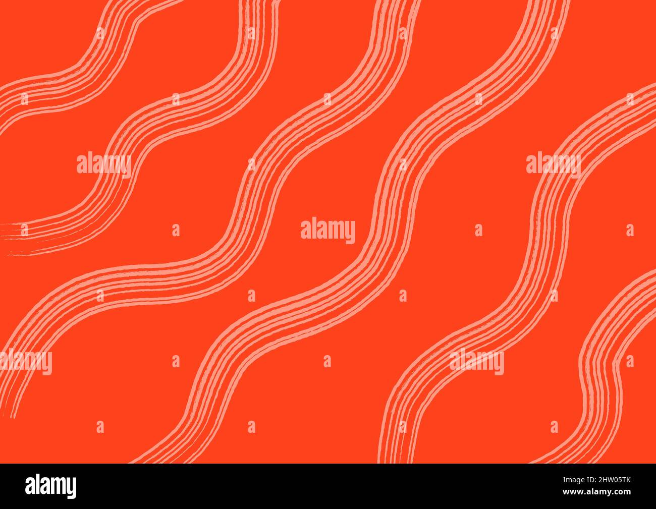 Abstract art bright red background with wavy white color lines. Scarlet ...