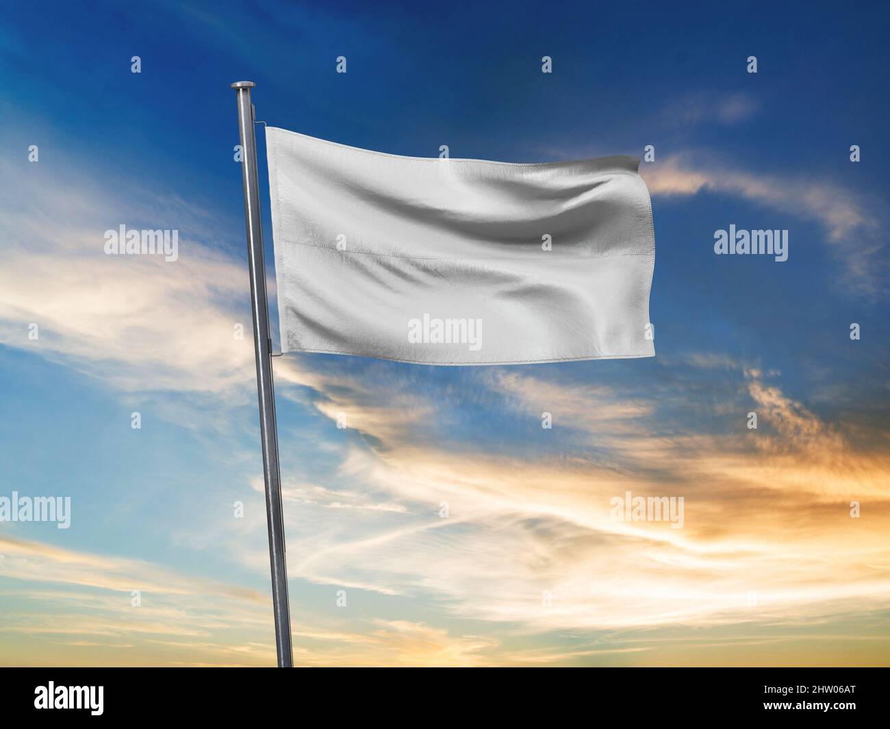 Blank flag mockup hi-res stock photography and images - Alamy